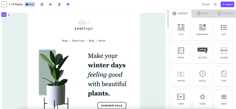 Using the Navbar – Beefree Help Center